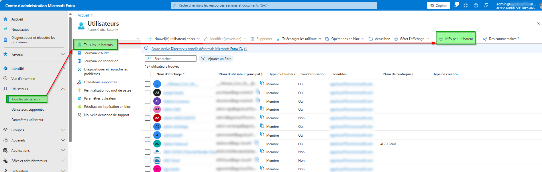 🔐 Activation de l'Authentification Multifacteur (MFA) sur un Tenant ...